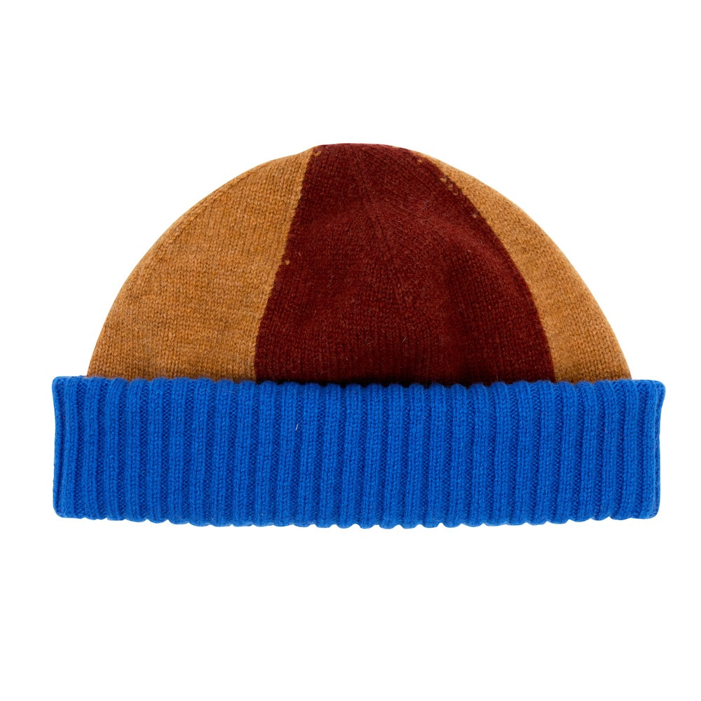 Half and Half Blue Beanie Hat – Donna Wilson