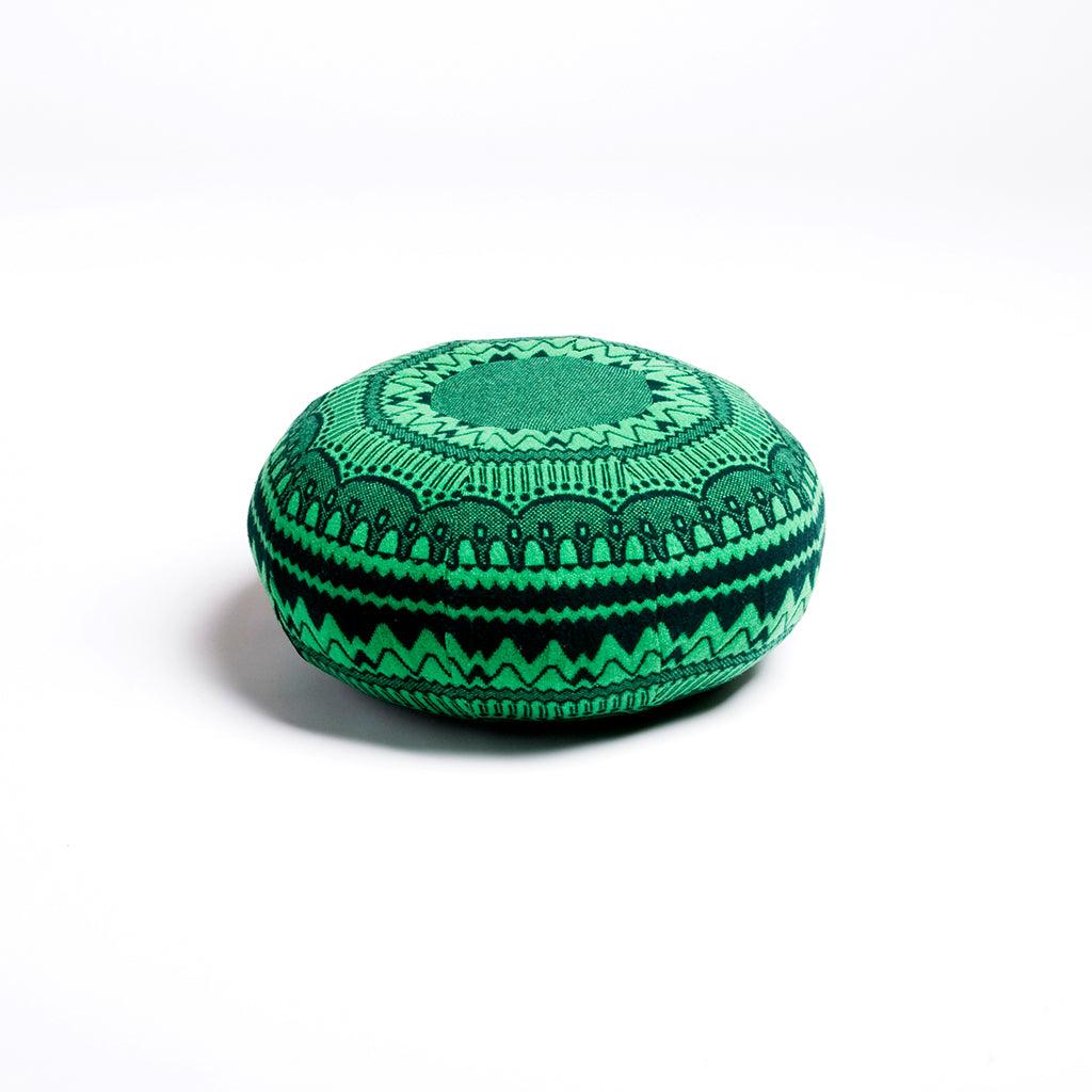 Ernest Pouffe in ZigZag - Green – Donna Wilson