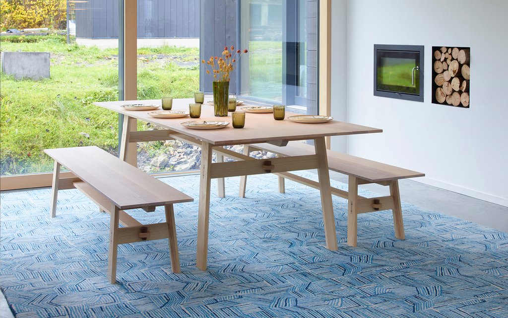 Blue Line Rug - 400 x 300 cm – Donna Wilson