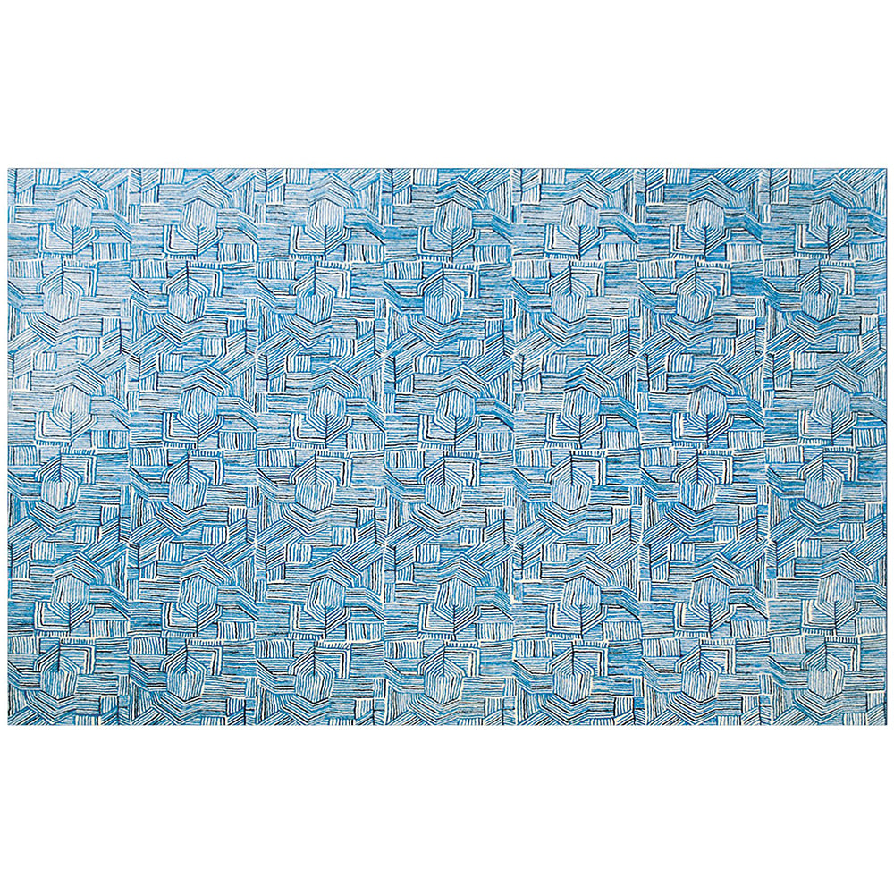 Blue Line Rug - 400 x 300 cm – Donna Wilson