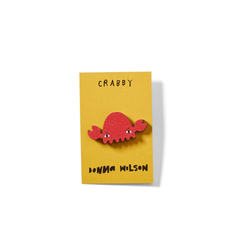 Crabby Pin Badge – Donna Wilson